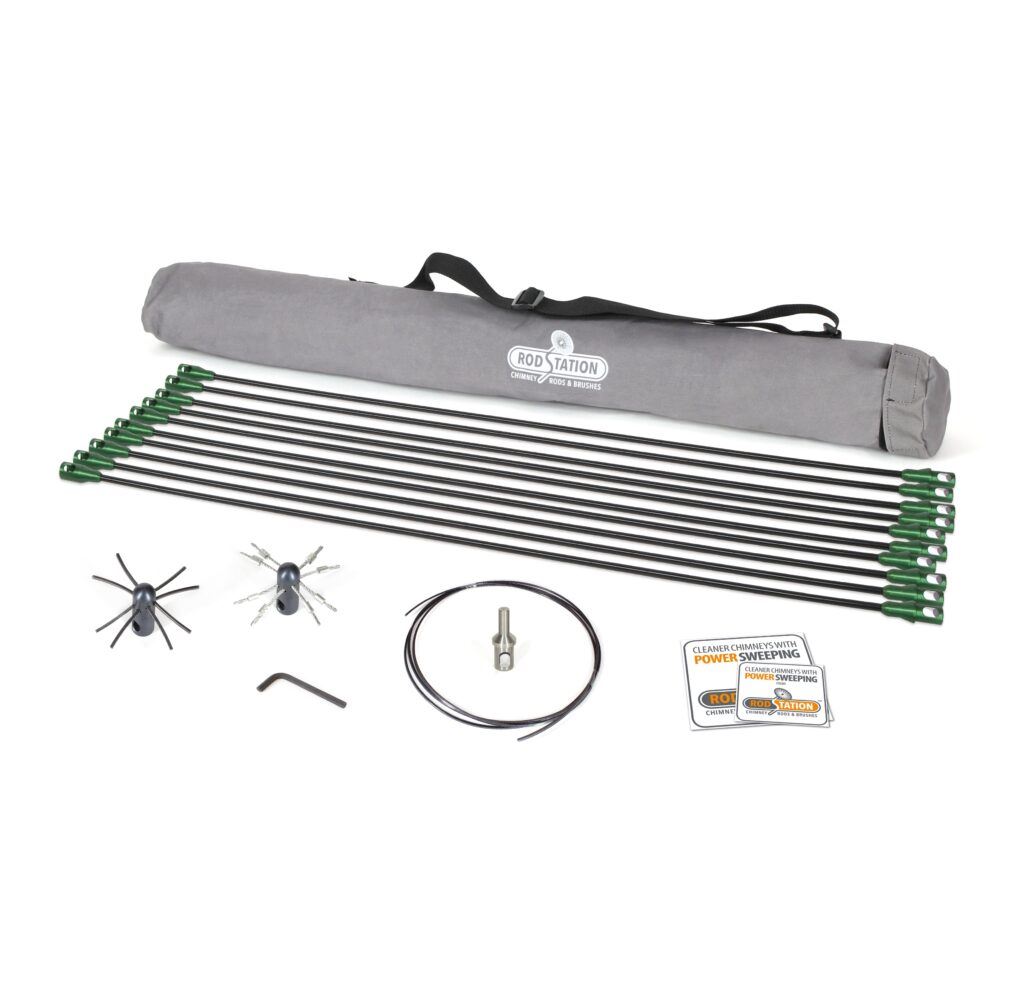 Biomass Chimney Flue Power Sweeping Kit - Rodstation