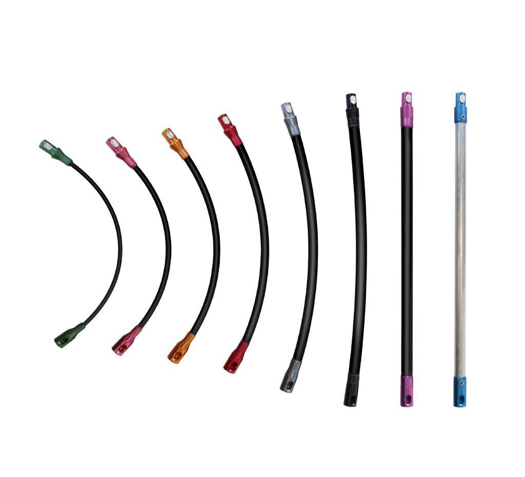 8mm Green Superflexible Powersweeping HALF Rod - Rodstation