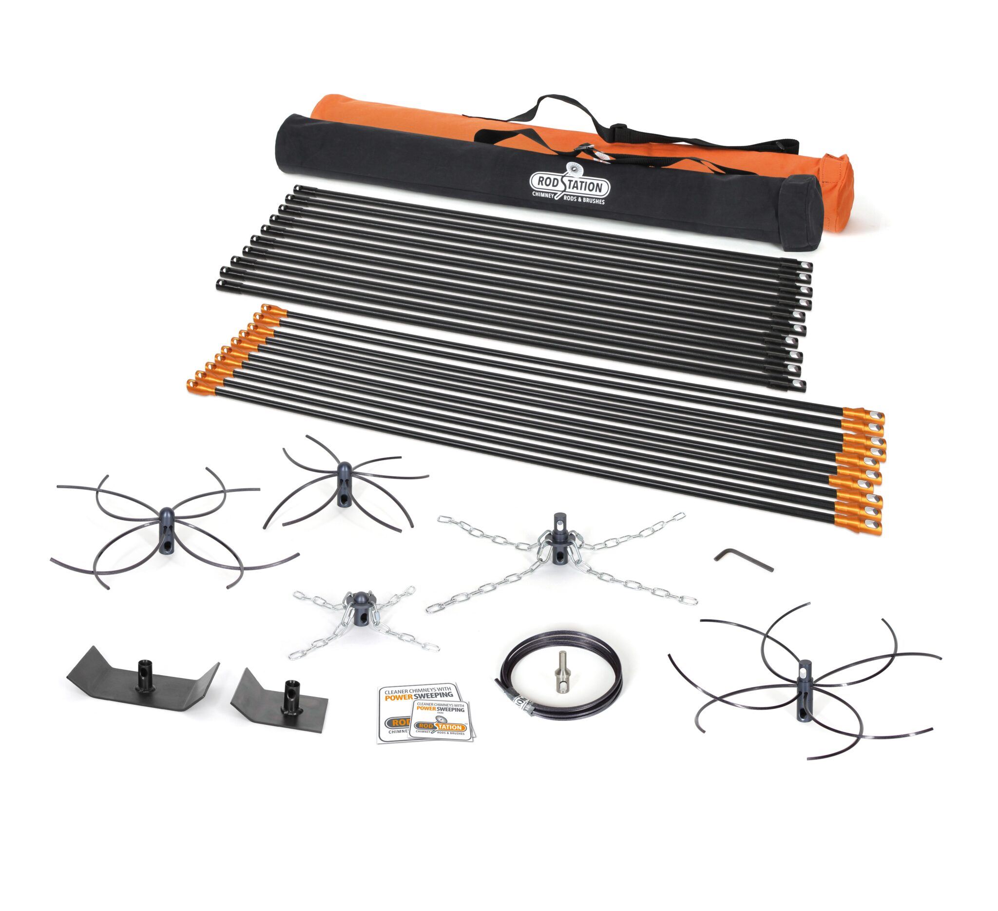 Full Power Chimney Sweeping Kit (FluBoss) - Rodstation